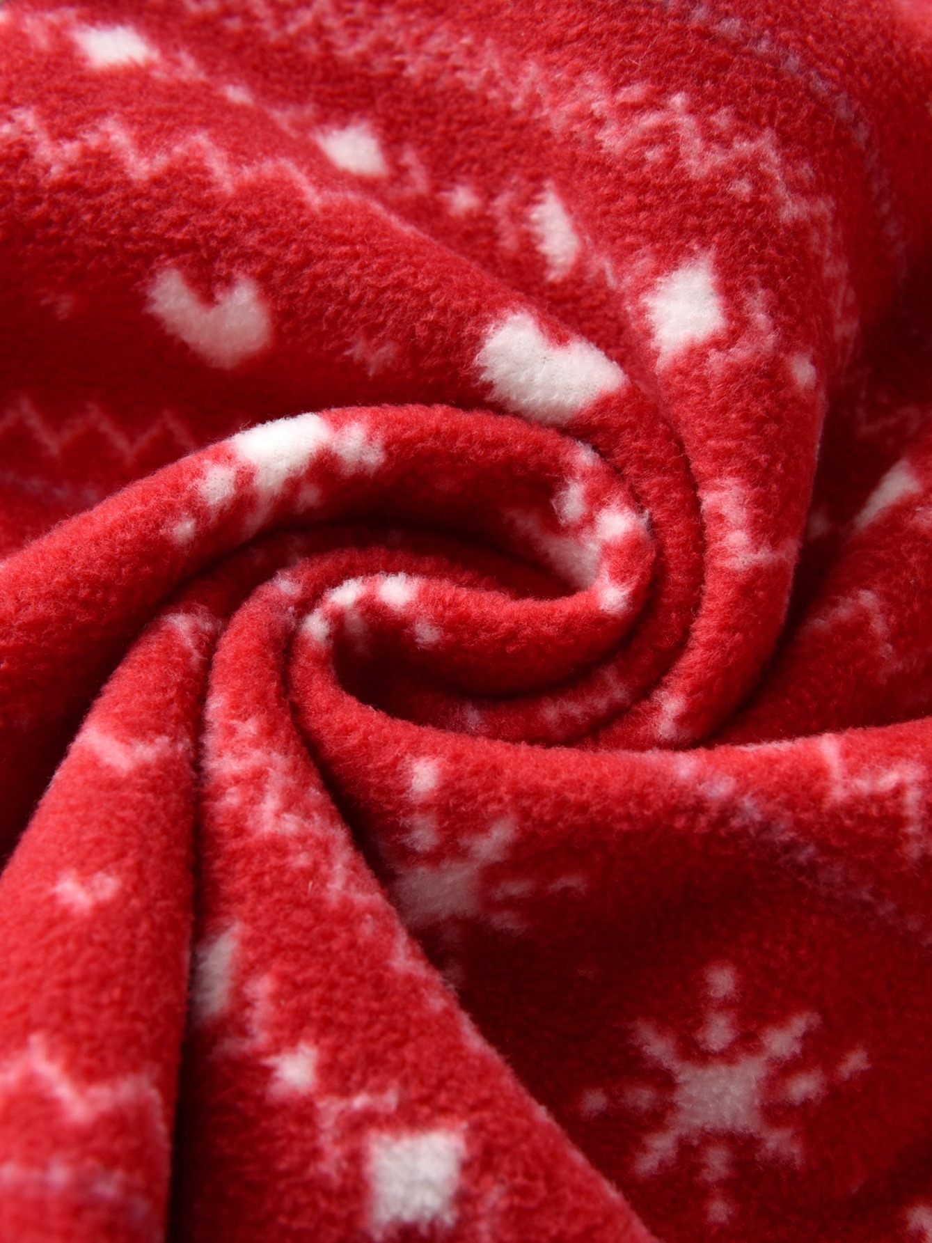 Girls Vintage Christmas Printed Stand Collar Fleece Jacket - Temu Norway