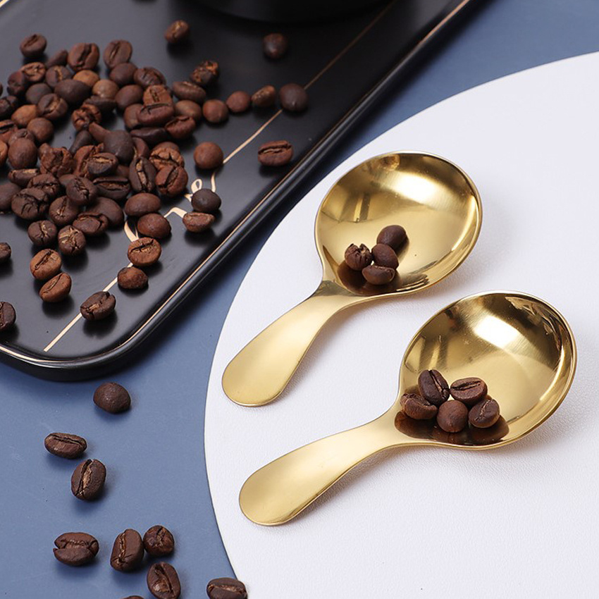Golden Stainless Steel Tea Spoon Perfect Tea Ice Cream - Temu Netherlands