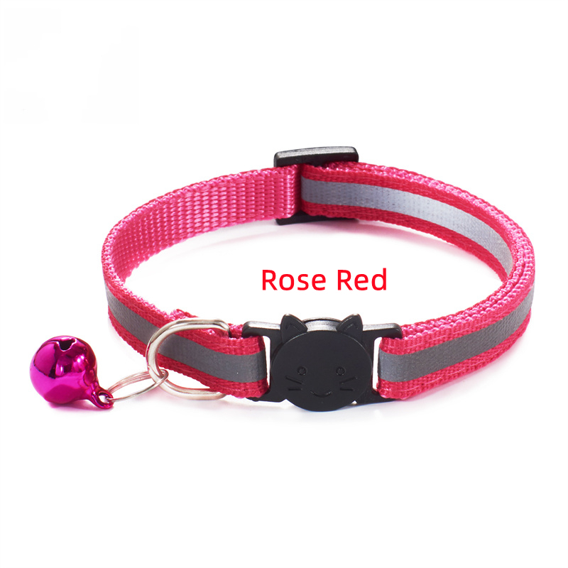 Reflective Pet Collar Safety Buckle Bell Cats Small Dogs - Temu Ireland
