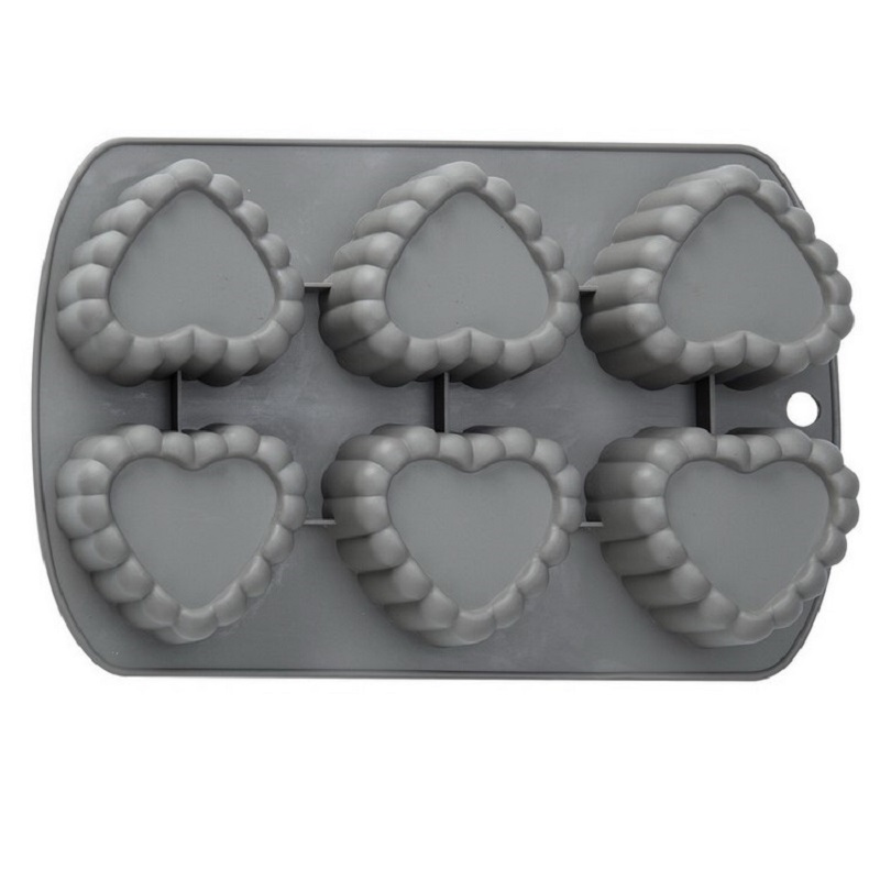 1pc silicone mold 6 grid heart shape baking mold home - Temu Australia