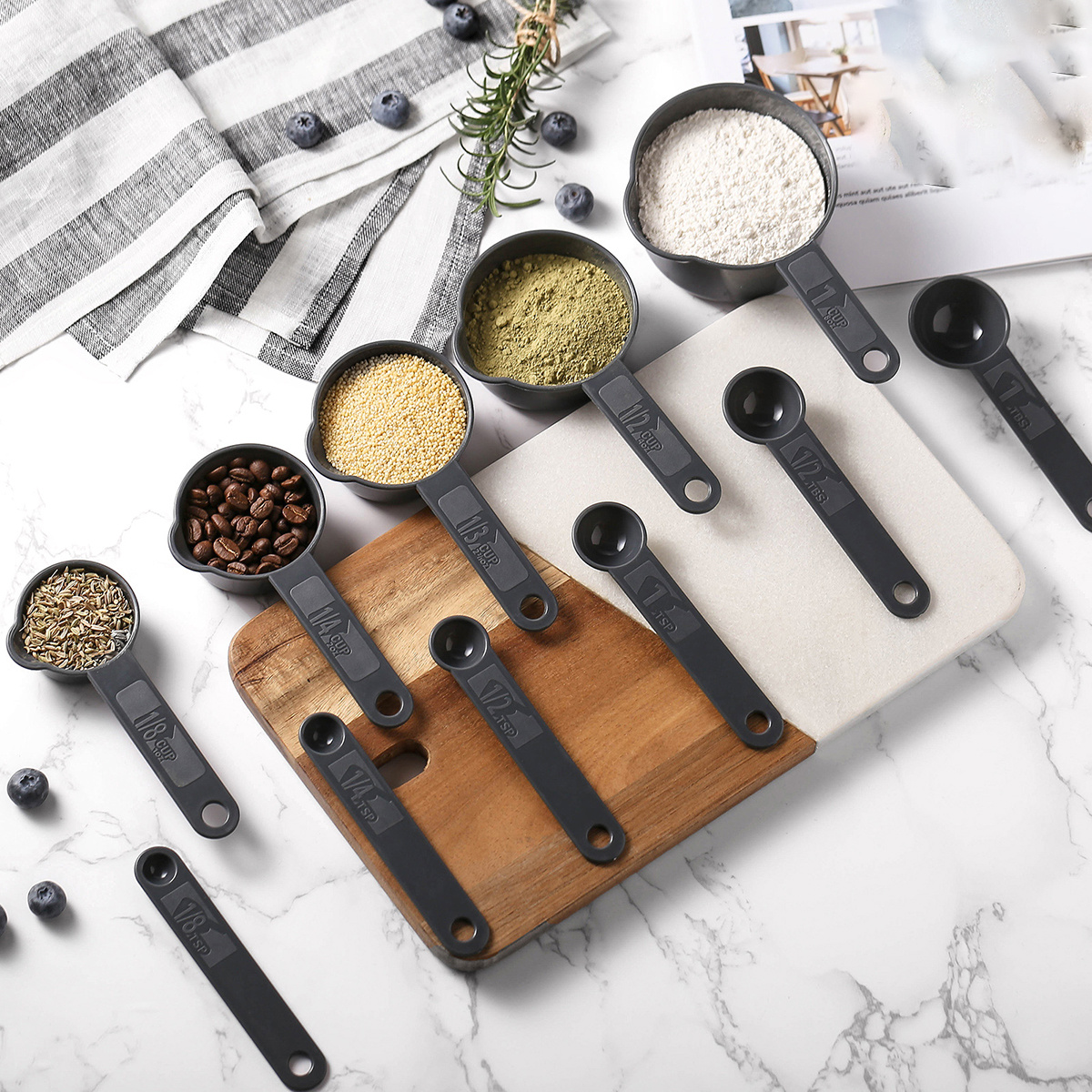 Kitchen Utensils Baking Tools Plastic Measuring Spoons - Temu