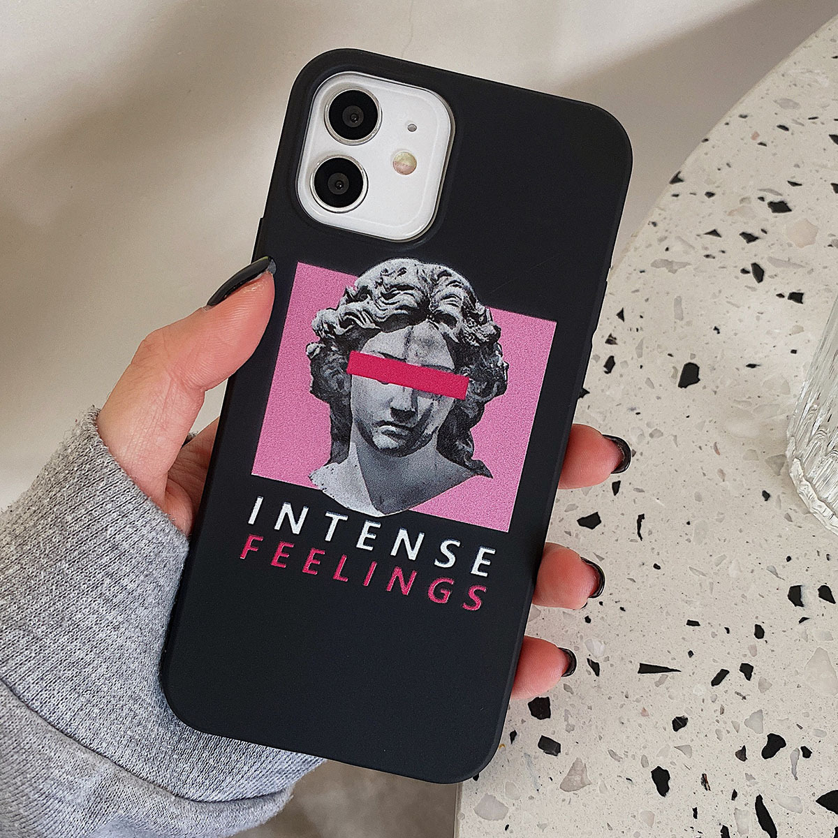 Statue Design Matte Mobile Phone Protective Case - Temu Australia