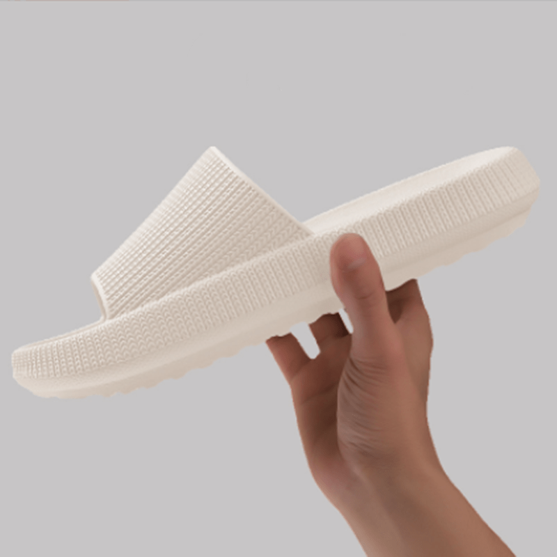 Women's Solid Color Pillow Slides Minimalist Open Toe Soft - Temu ...