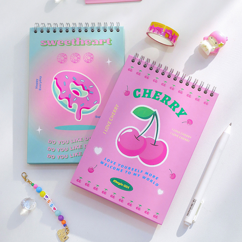 Creative Cherry Doughnuts Planner Diary Spiral - Temu New Zealand