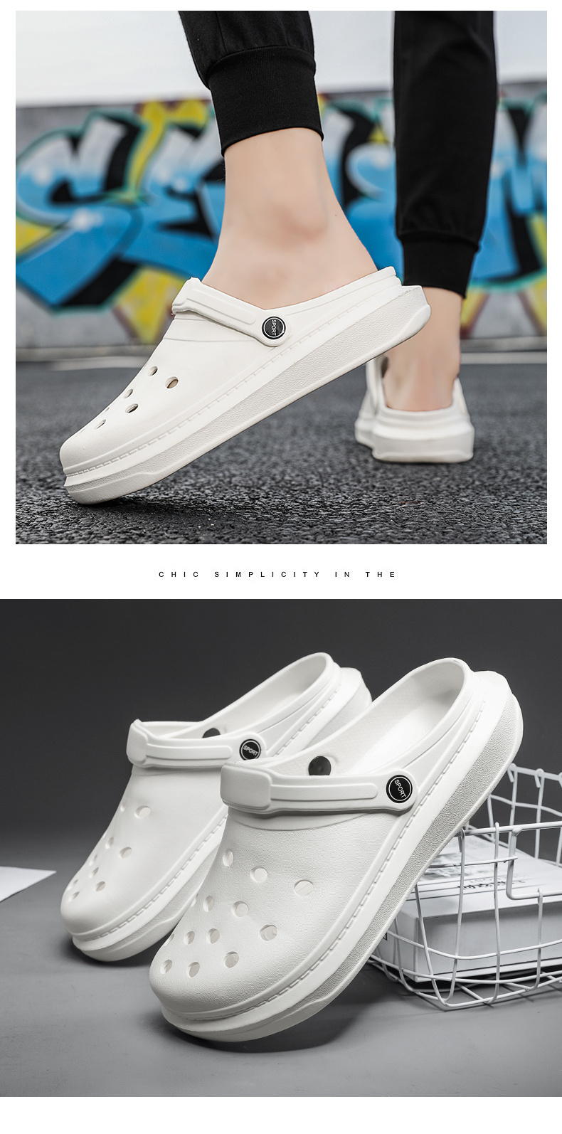 Unisex Lightweight Comfy Clogs Hollow Non Slip Garden Shoes Men Women ...