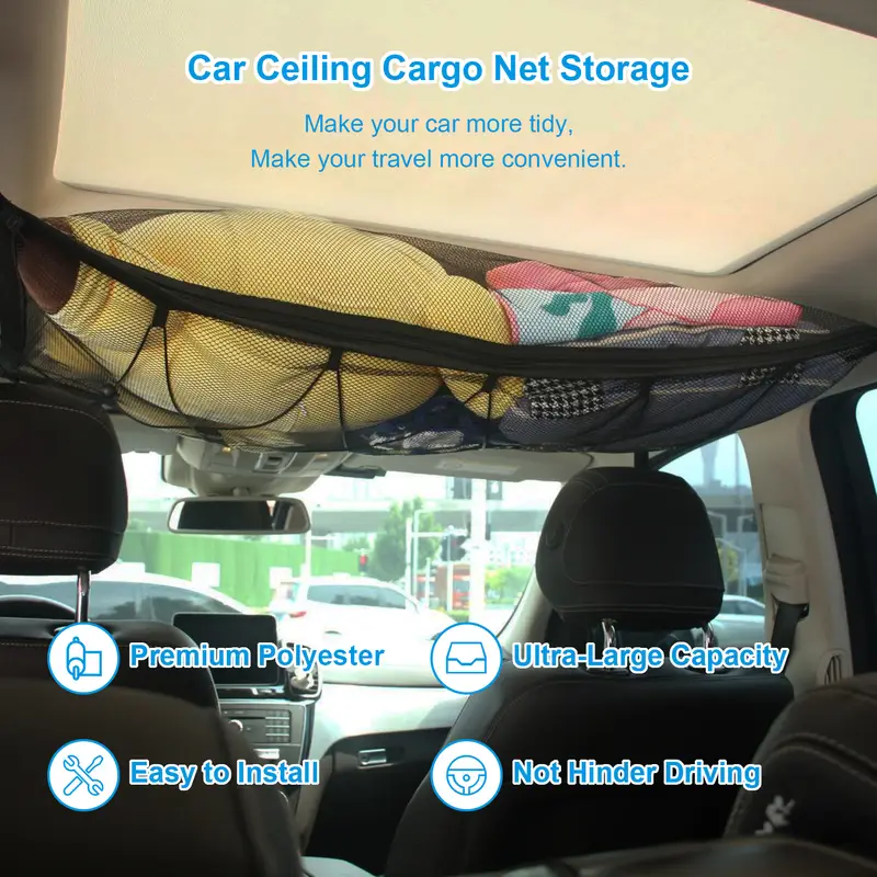 Car Ceiling Storage Net, Car Ceiling Cargo Net Pocket For Suv 31 Car Ceiling Storage Net, Car Ceiling Cargo Net Pocket For Suv 31