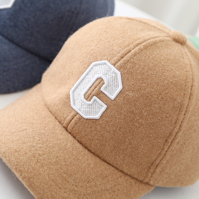 Boys Casual Fleece Thermal Cap "c" Embroidery Adjustable - Temu Australia