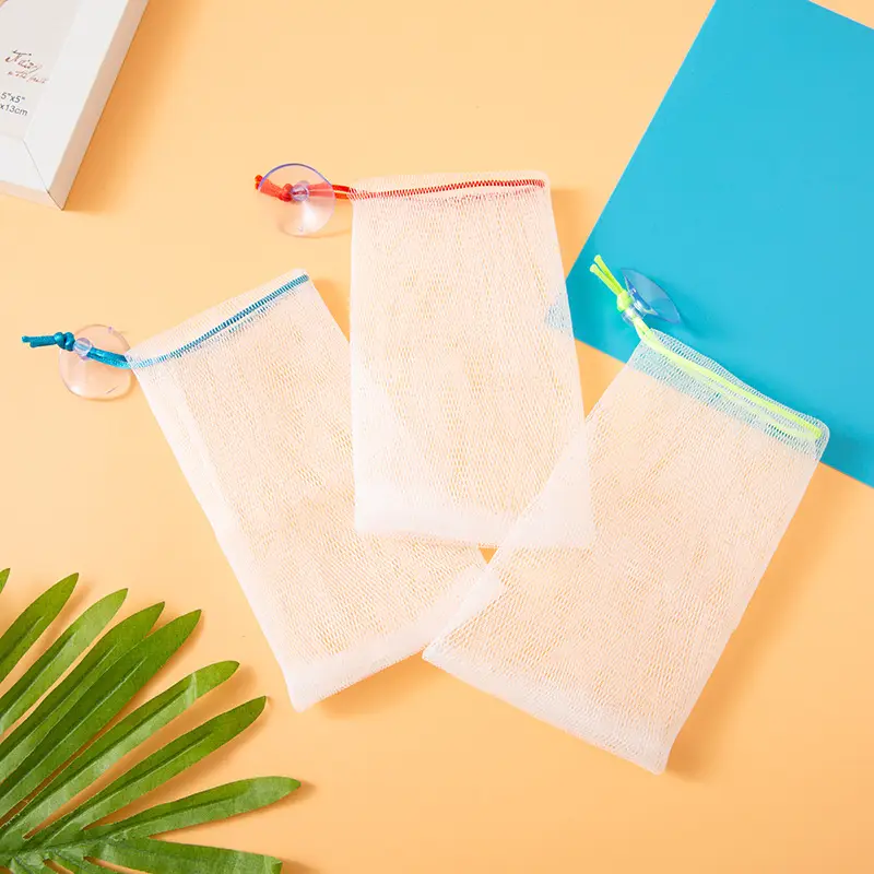 10 Pcs Exfoliating Mesh Soap Saver Pouch Bag Sack Face Cleansing