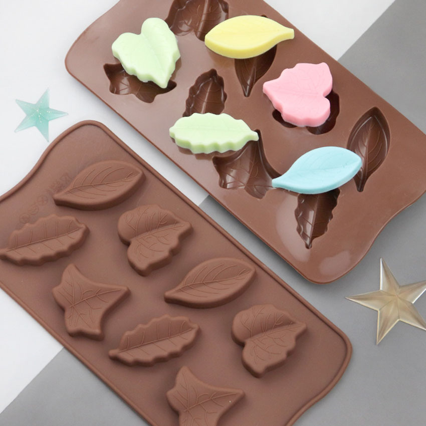 leaf ice tray mold leaf jelly chocolate mold silicone - Temu Australia