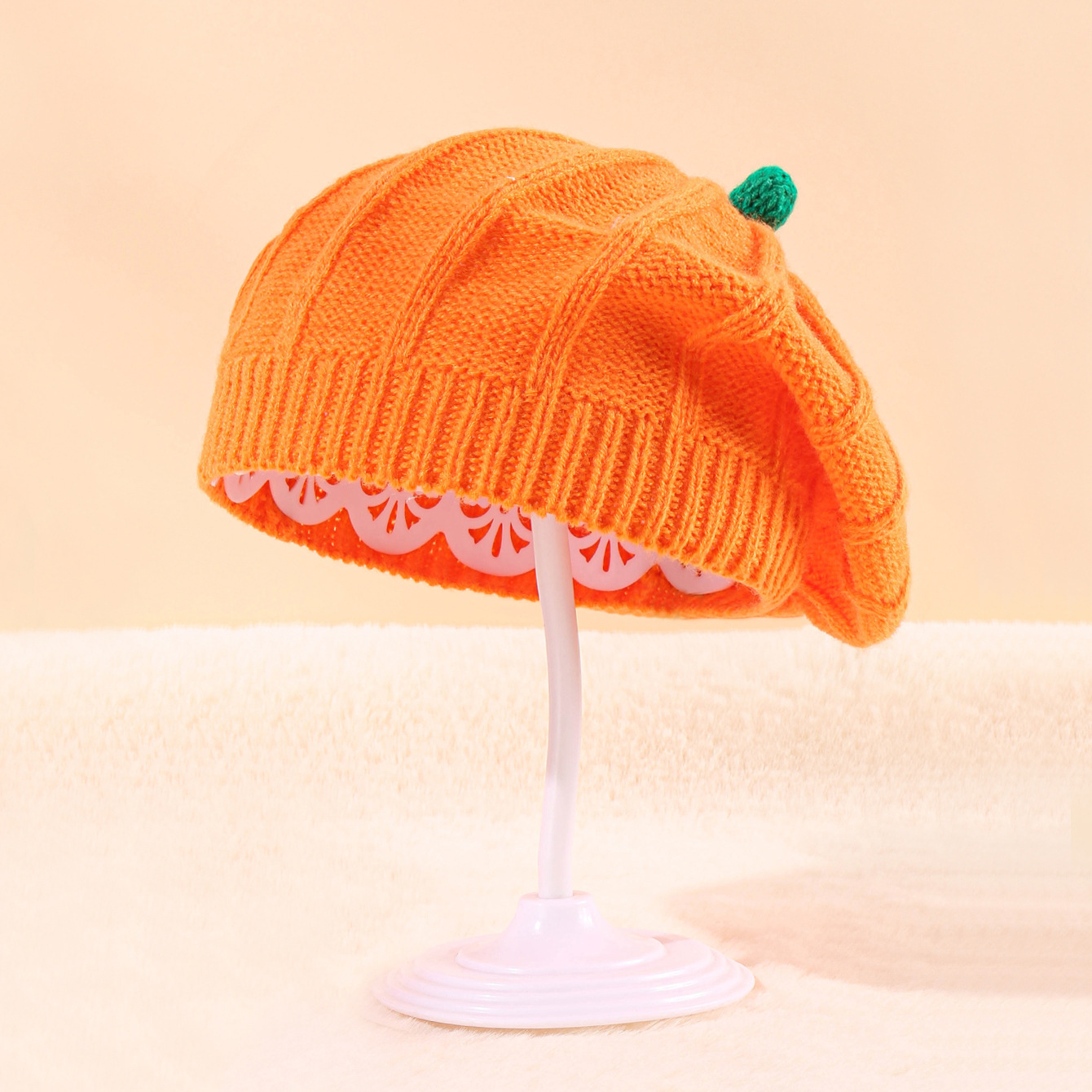 Crochet Pumpkin Family Matching Pumpkin Beret Hat Mommy And Me ...