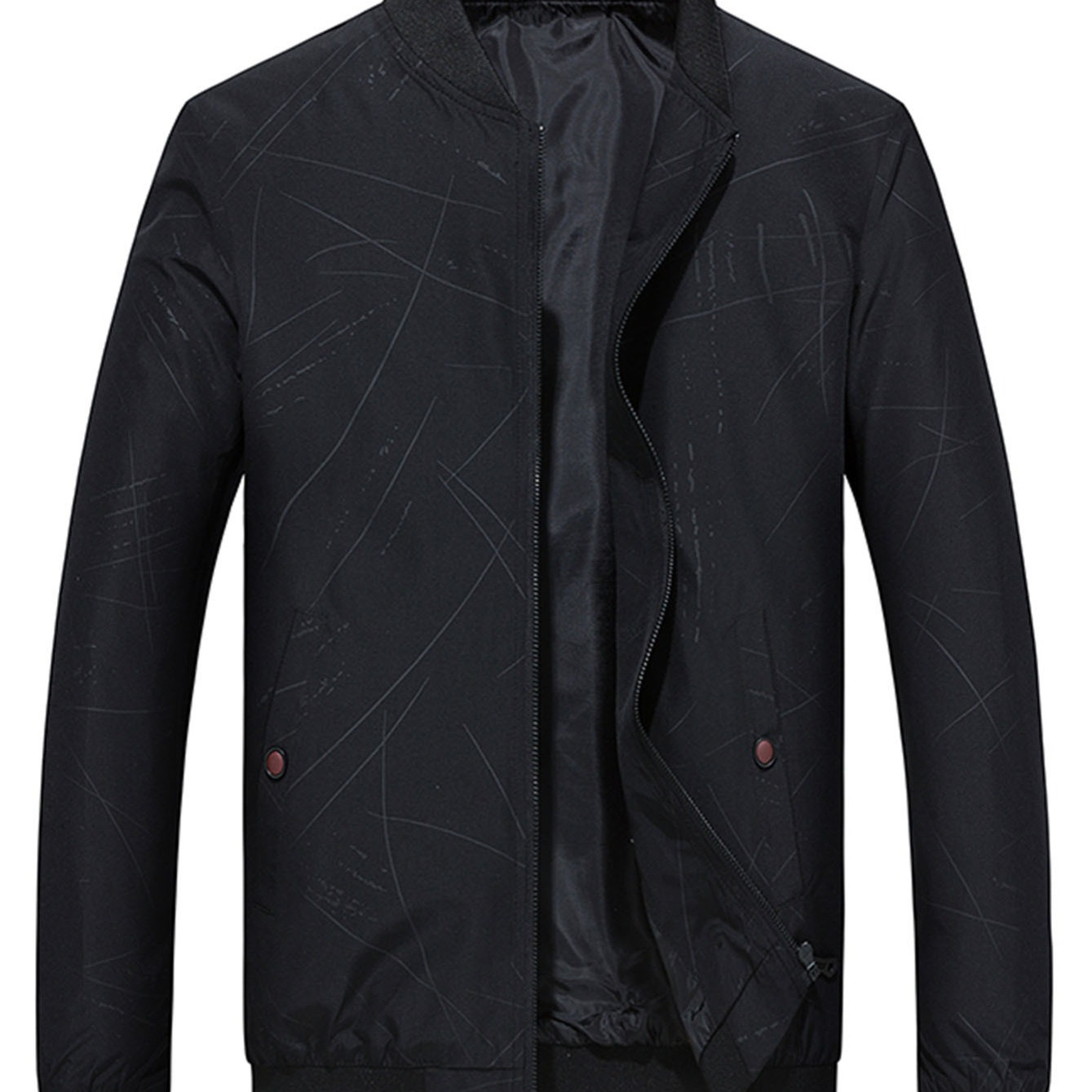 Men's Casual Baseball Jacket Jacket Small Size & Order Size Up - Men's ...