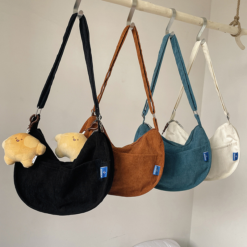 2022 New Large Capacity Corduroy Adjustable Strap Daily - Temu Norway