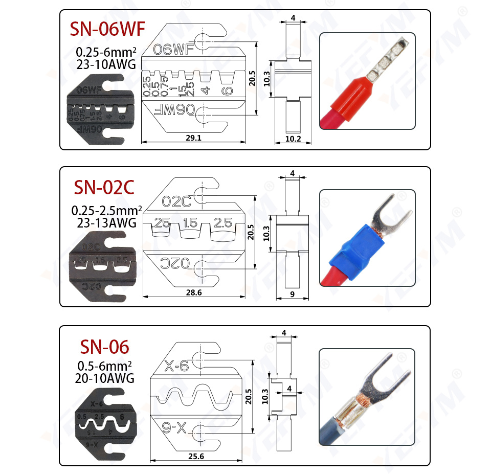 圧着ペンチセット SN 48BS(=SN 48B+SN 28B) 8 爪 2.8 4.8 6.3 用 VH3.96/ - Temu Japan