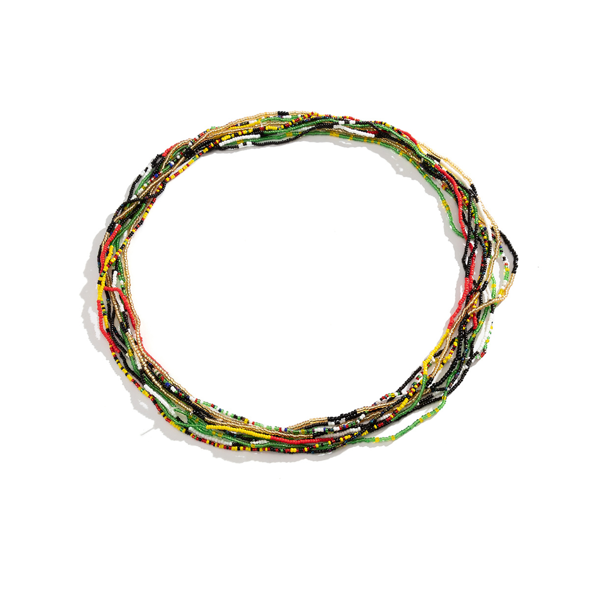 Boho Seed Colorful Beaded Waist Chains Rainbow Beach Sexy - Temu