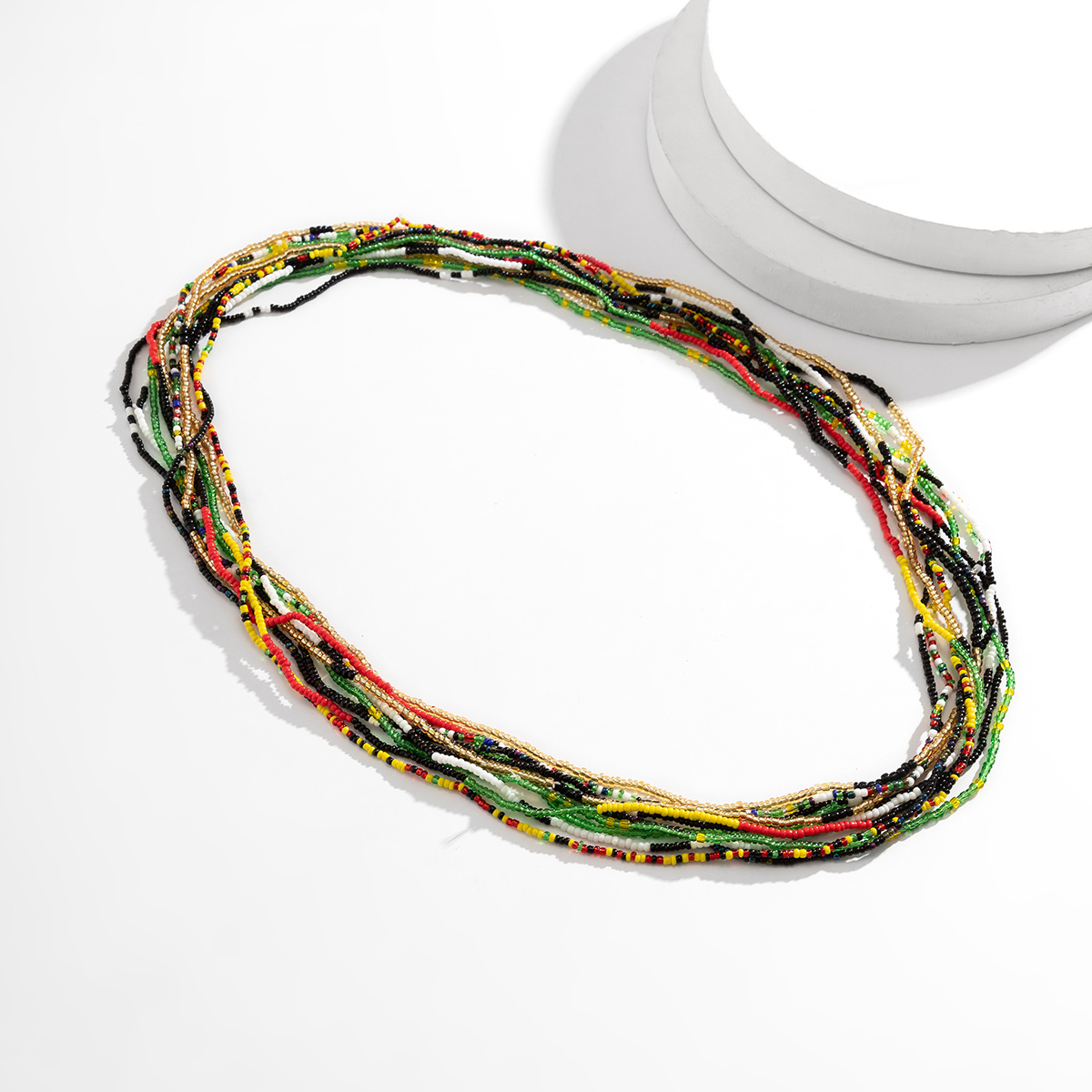 Boho Seed Colorful Beaded Waist Chains Rainbow Beach Sexy - Temu