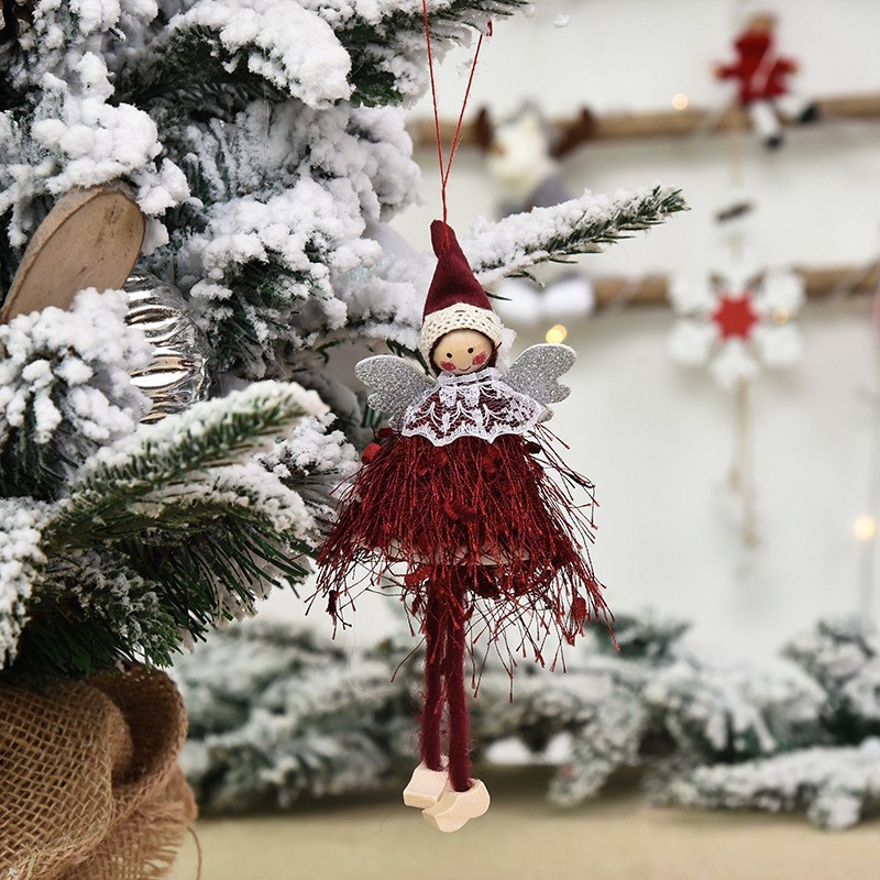 Christmas Decoration Creative Cute Angel Lace Ornament - Temu Netherlands