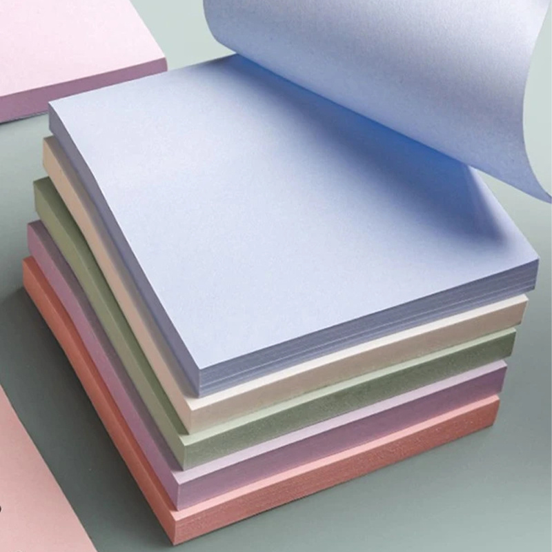 Solid Color Sticky Note Adults Papers Arts Crafts Projects - Temu ...