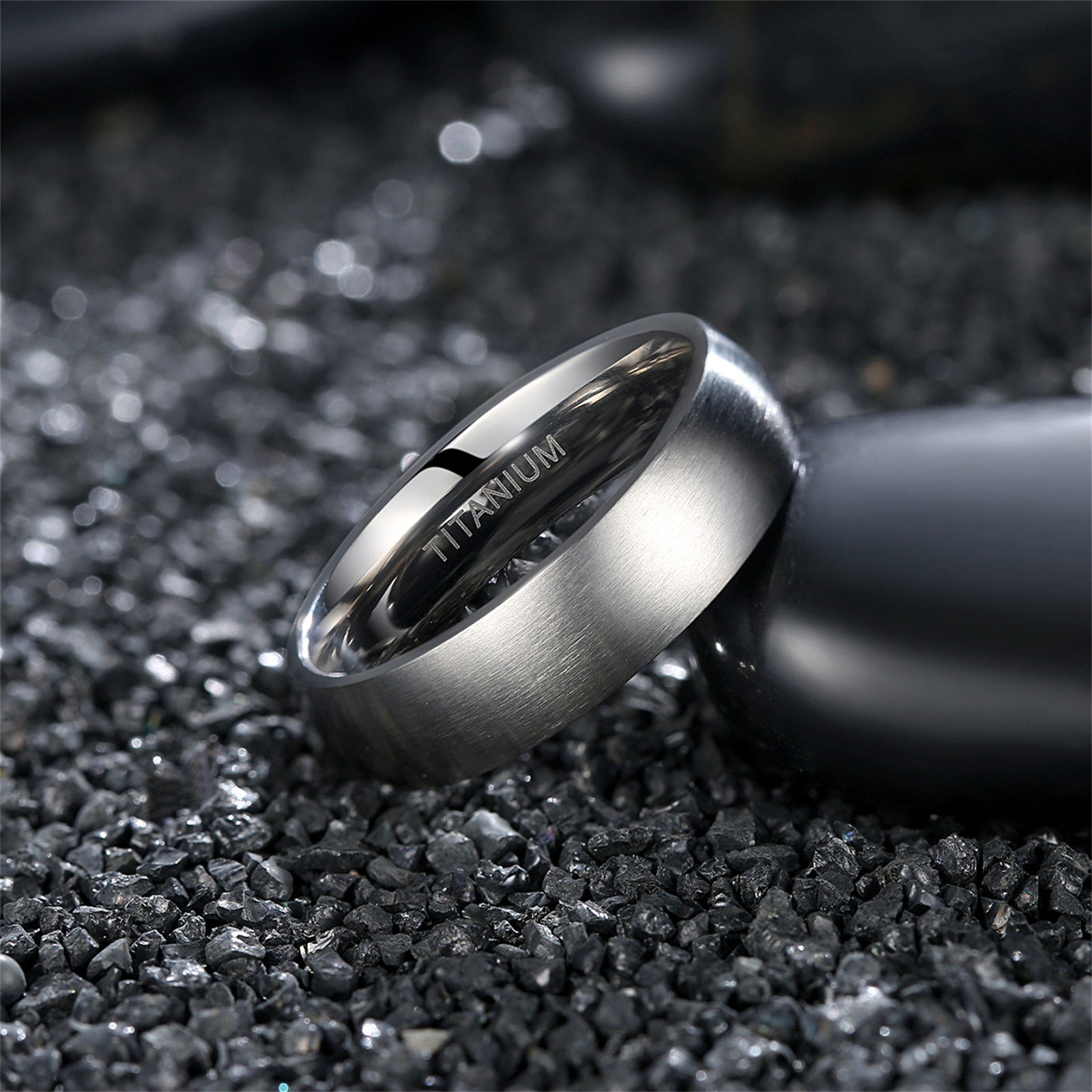 Brushed Simple Men's Wedding Ring - Temu Norway