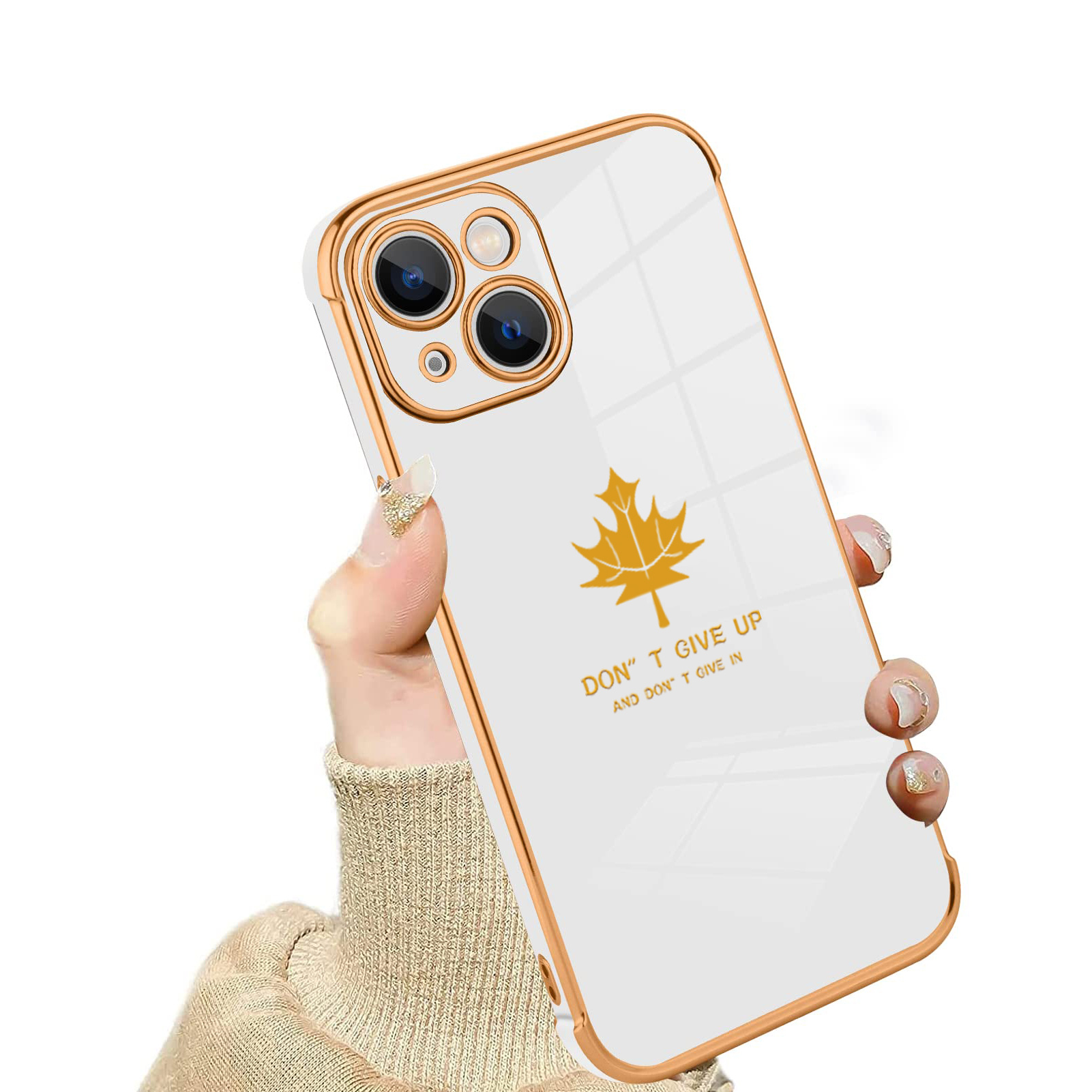 Electroplated All-around Fall Proof Mobile Phone Case For Iphone 14 13 ...