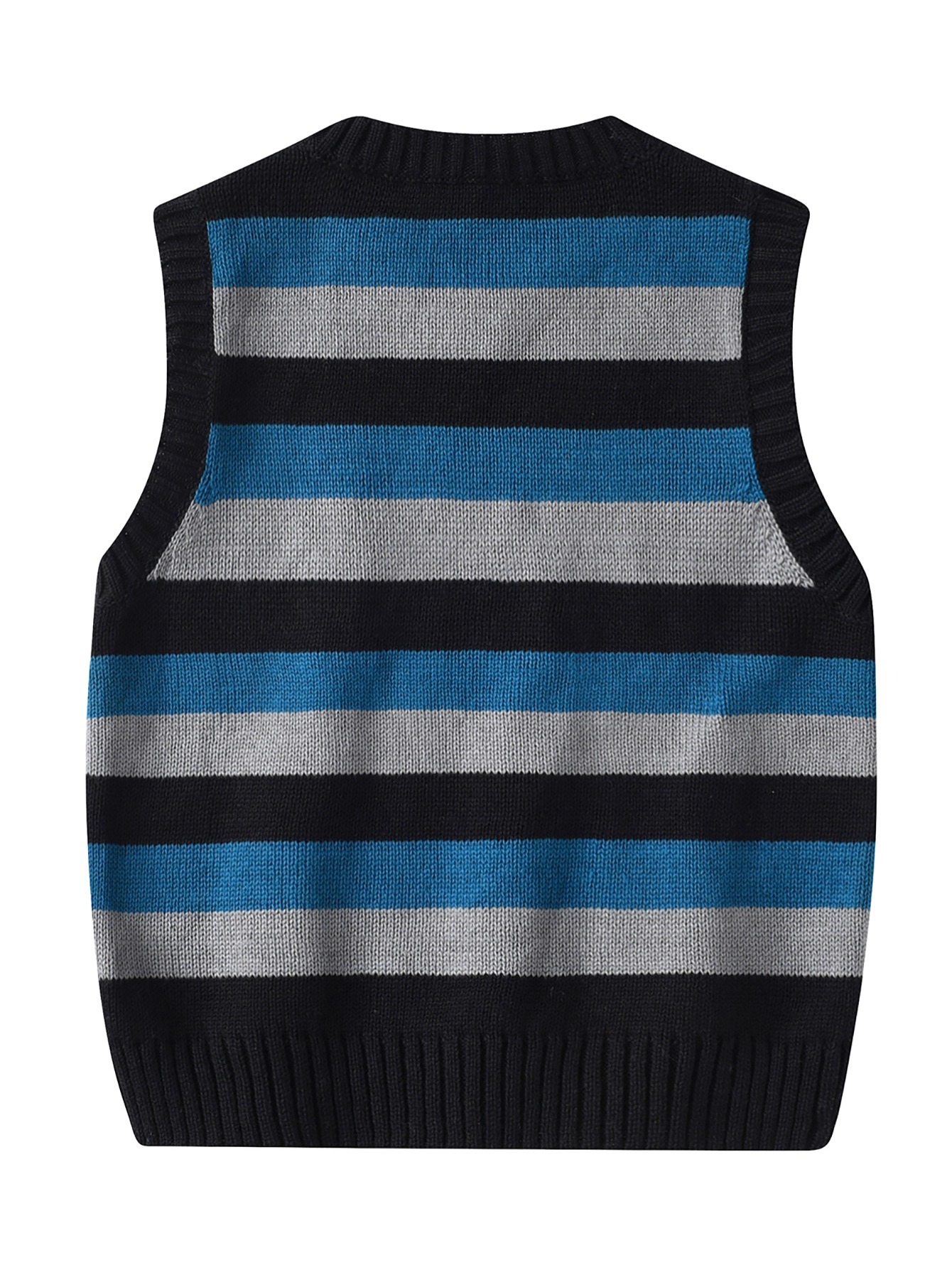 Children's Sweater V neck Striped Vest Knitted Vest 2022 - Temu Ireland