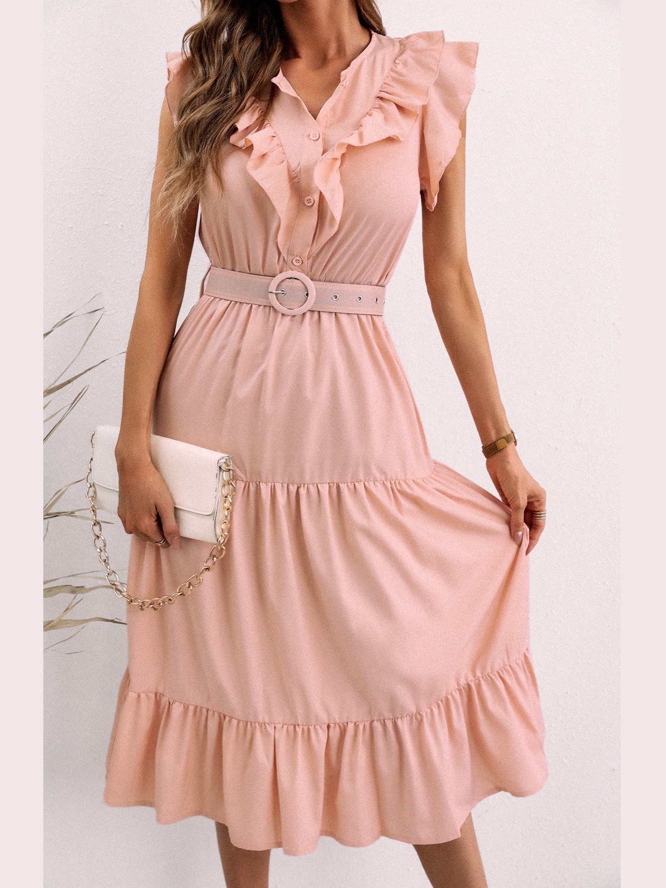 Robes Pour Femmes Robes Élégantes Sans Manches Couleur Unie | Achetez ...