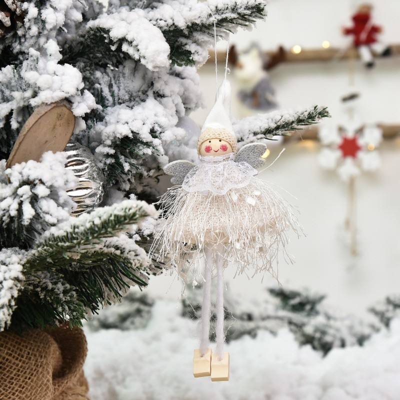 Christmas Decoration Creative Cute Angel Lace Ornament - Temu Netherlands