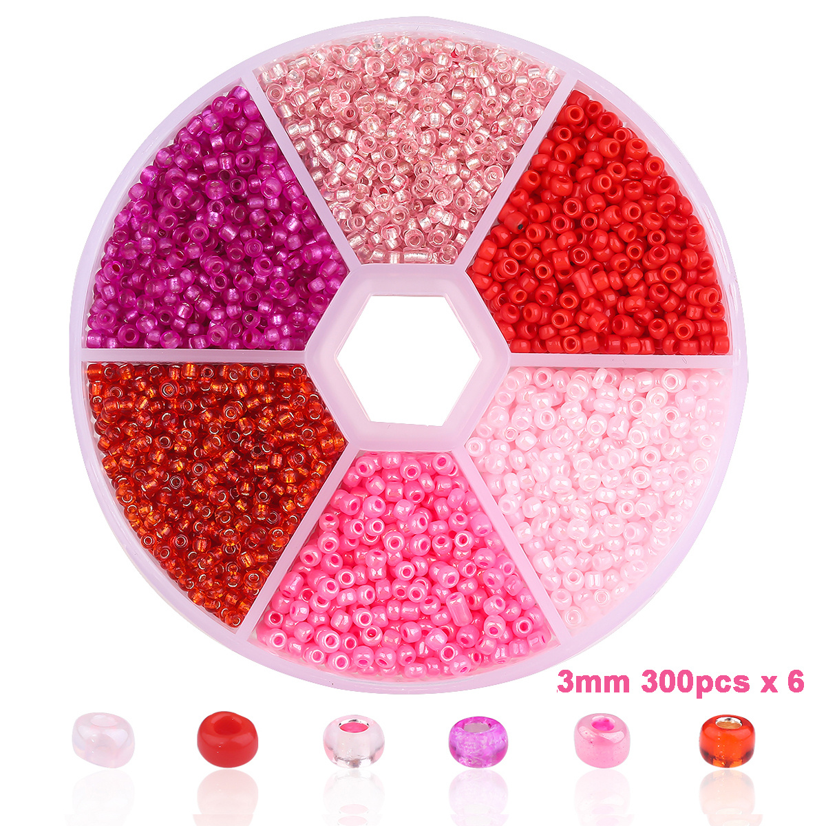 Glass Rice Bead Set - Temu