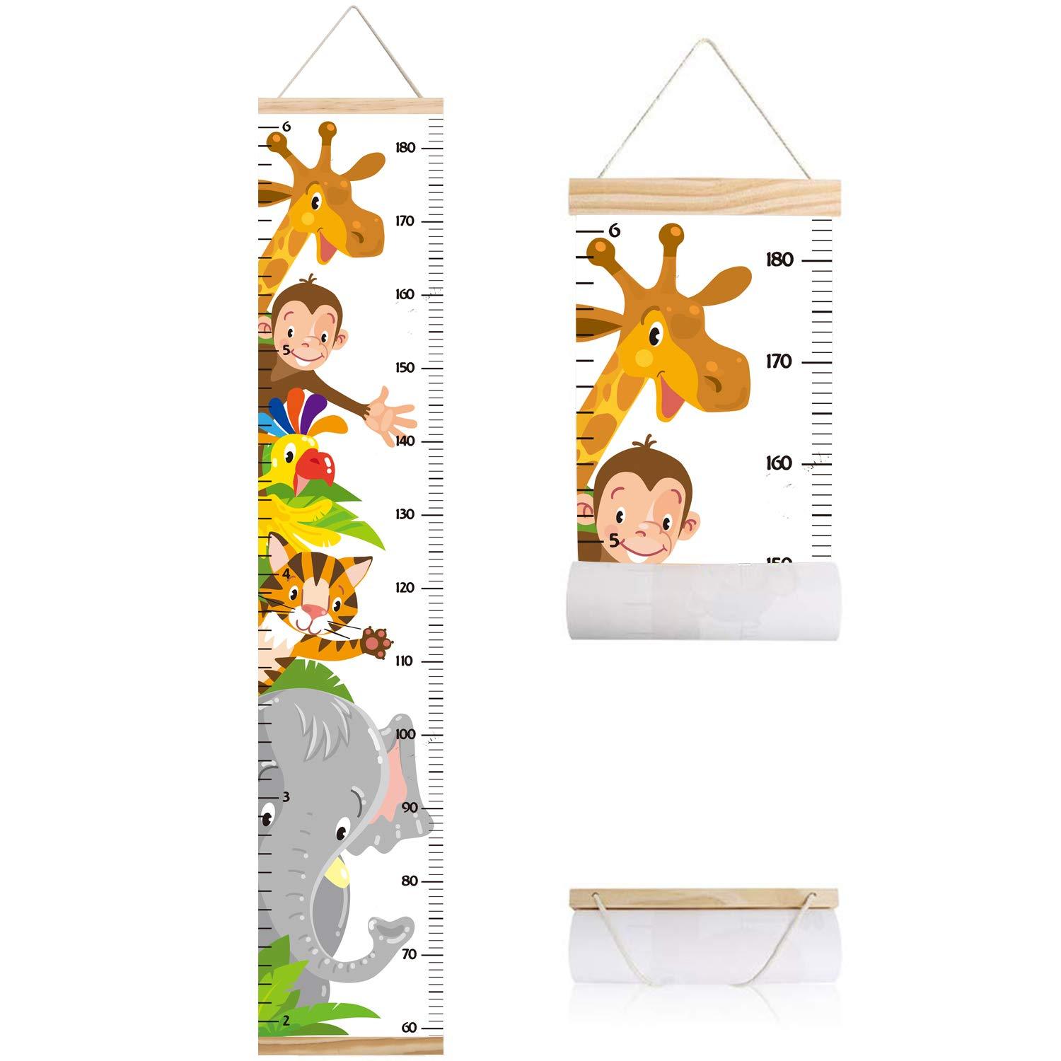 1pc Kids Growth Chart Banner, Cartoon Animal Theme Measuring Banner ...
