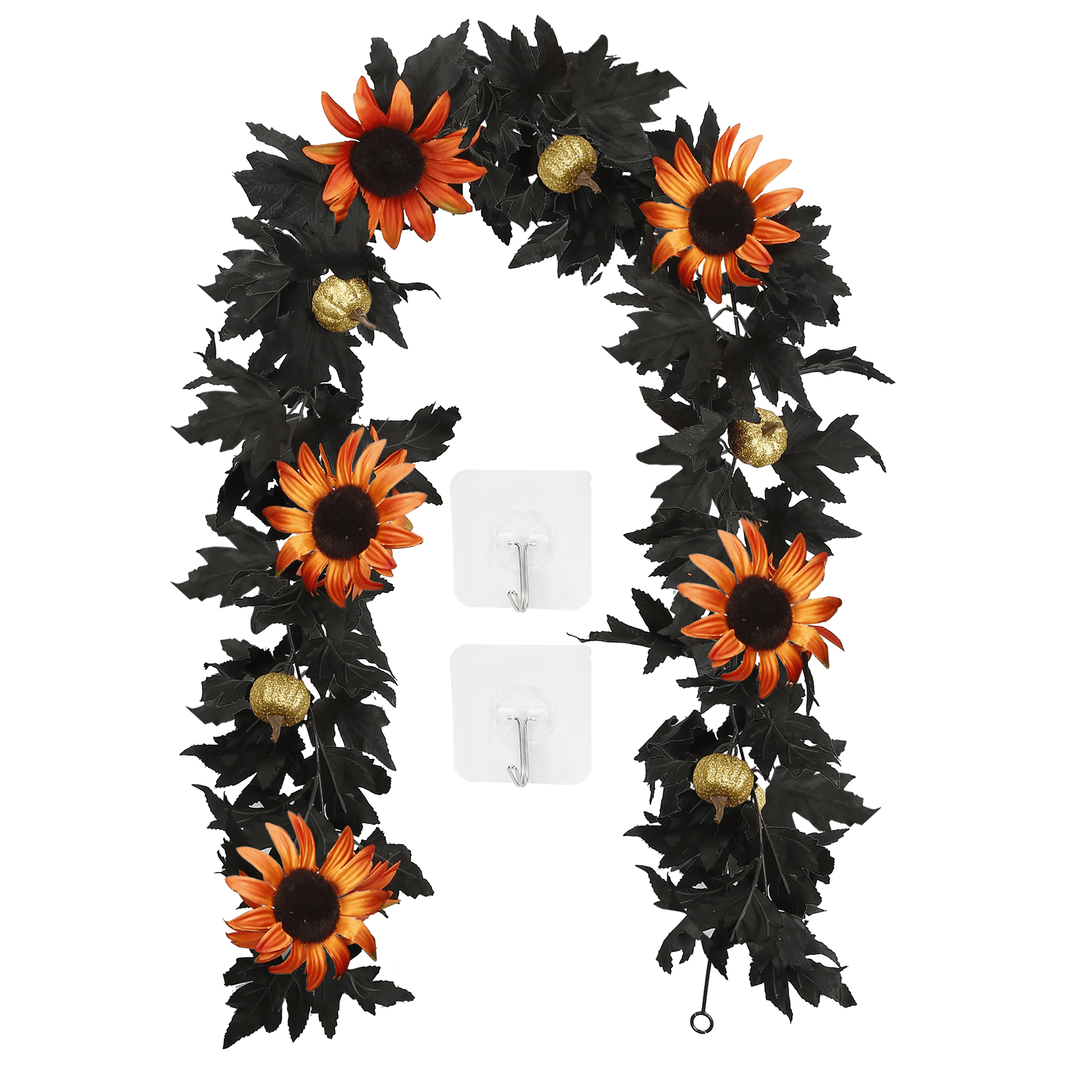 5 9 Feet Black Halloween Sunflower Pumkin Garland Clothing - Temu New ...