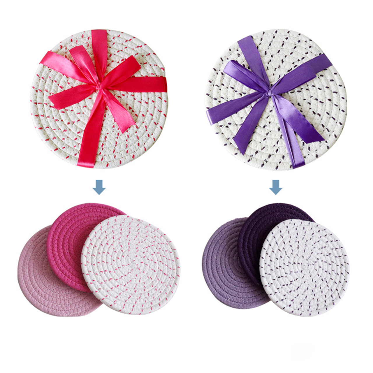 Bowknot Round Coasters Drink Coaster Table Coaster Tea - Temu Australia