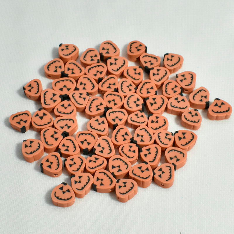 Diy Halloween Necklace Jack o lantern Pumpkin Soft Pottery - Temu Australia
