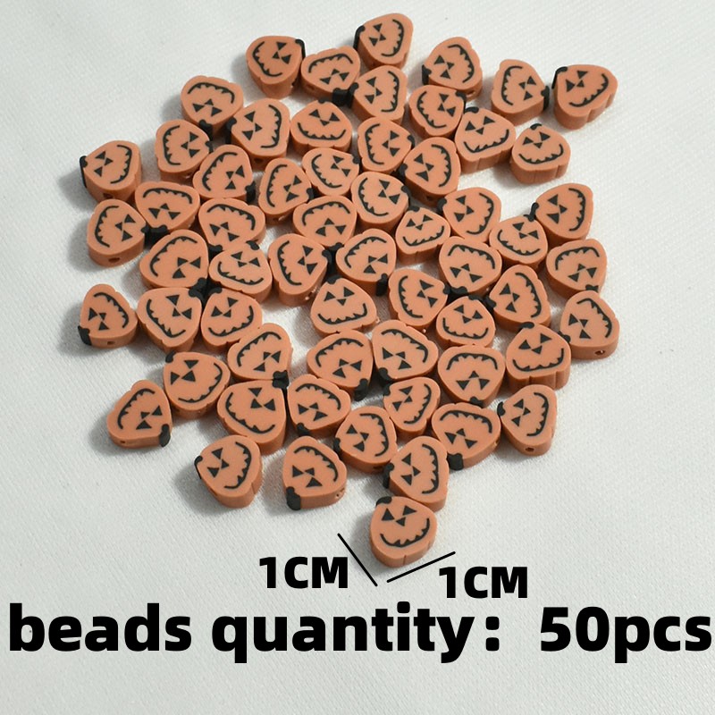 Diy Halloween Necklace Jack o lantern Pumpkin Soft Pottery - Temu Australia