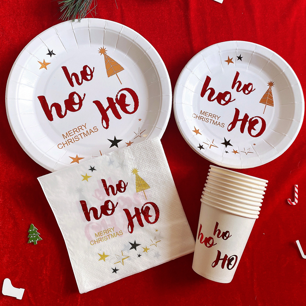 Christmas Disposable Cutlery Set Large Plate Small Plate - Temu