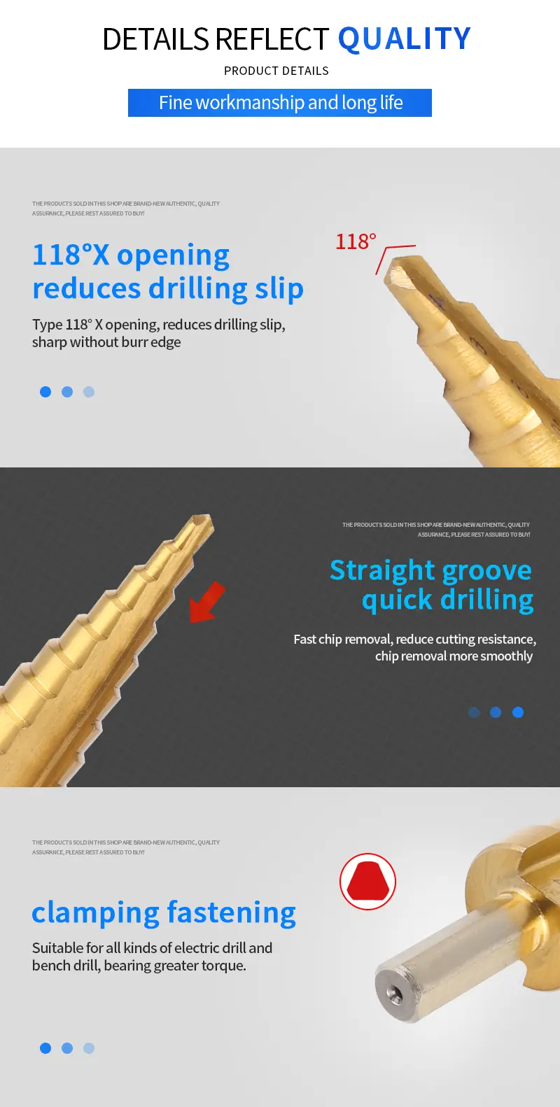 Hss Steel Large Step Drill Cone Drill Titanium Bit Set Step - Temu Hss Steel Large Step Drill Cone Drill Titanium Bit Set Step - Temu