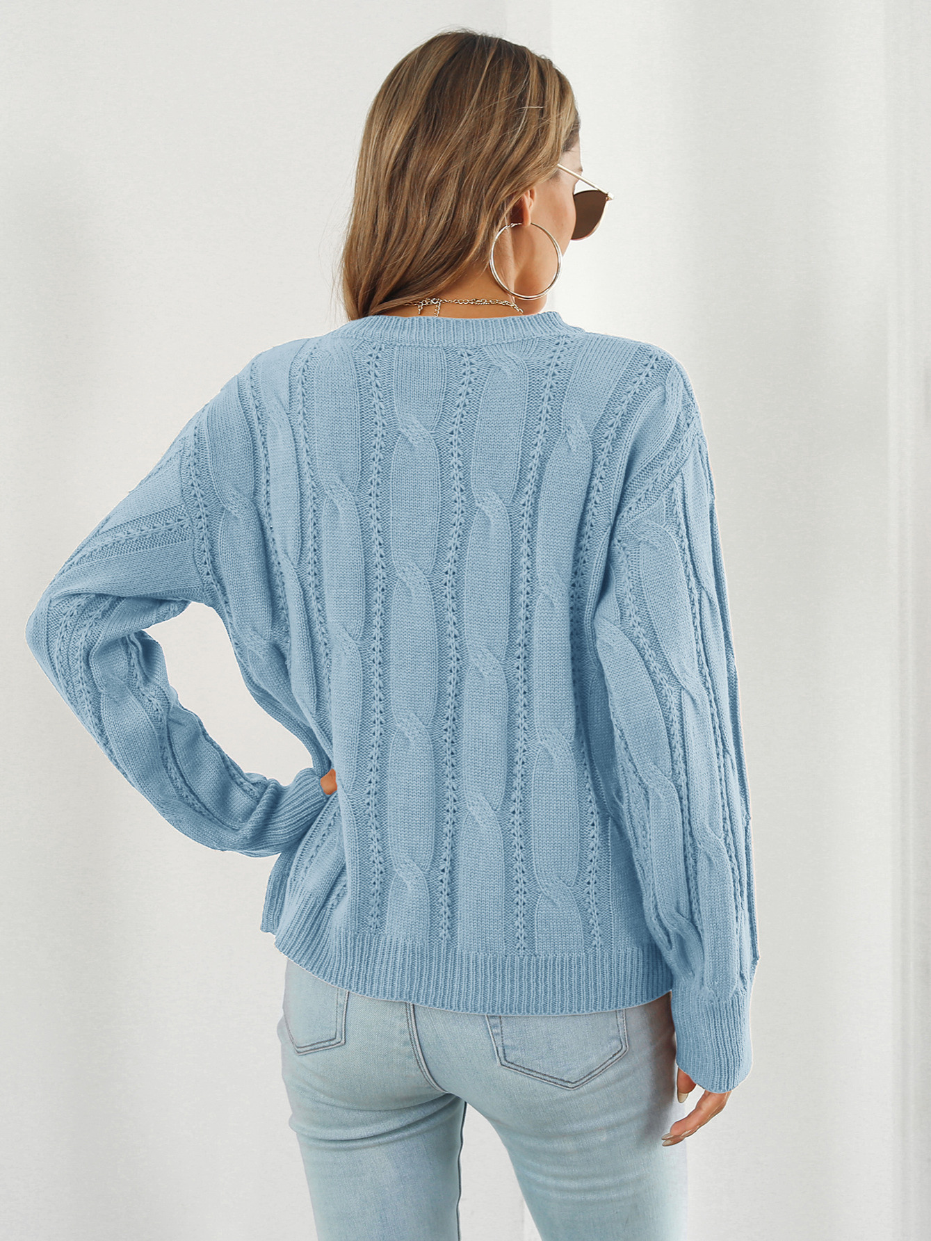 Women's Sweaters Long Sleeve Casual Cut Sweater - Temu Norway