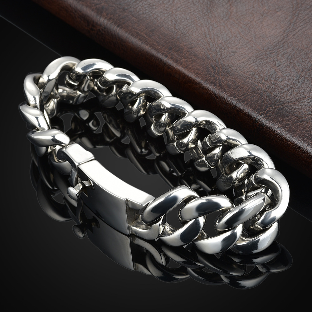 Men's Fashion Golden plated Bracelet Alloy Double Buckle - Temu