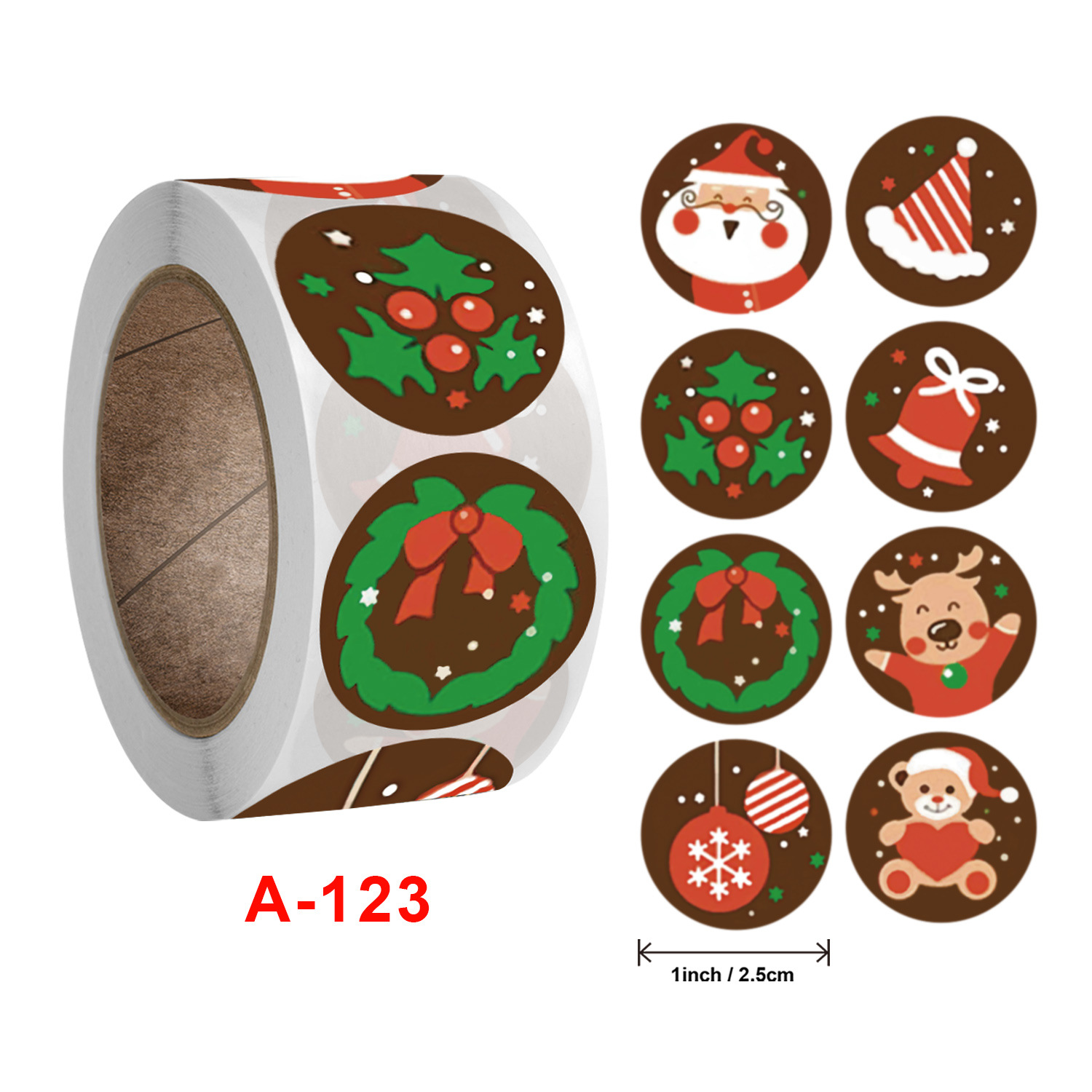 Round Christmas Sticker Decorative Cute Snowman Stickers - Temu New Zealand