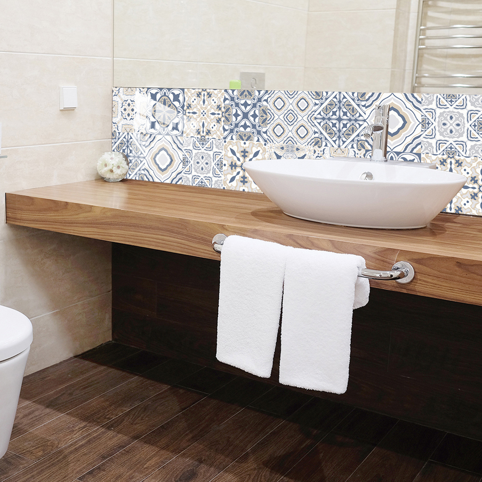 Peel Stick Backsplash Modern Patterned Wall Stickers - Temu