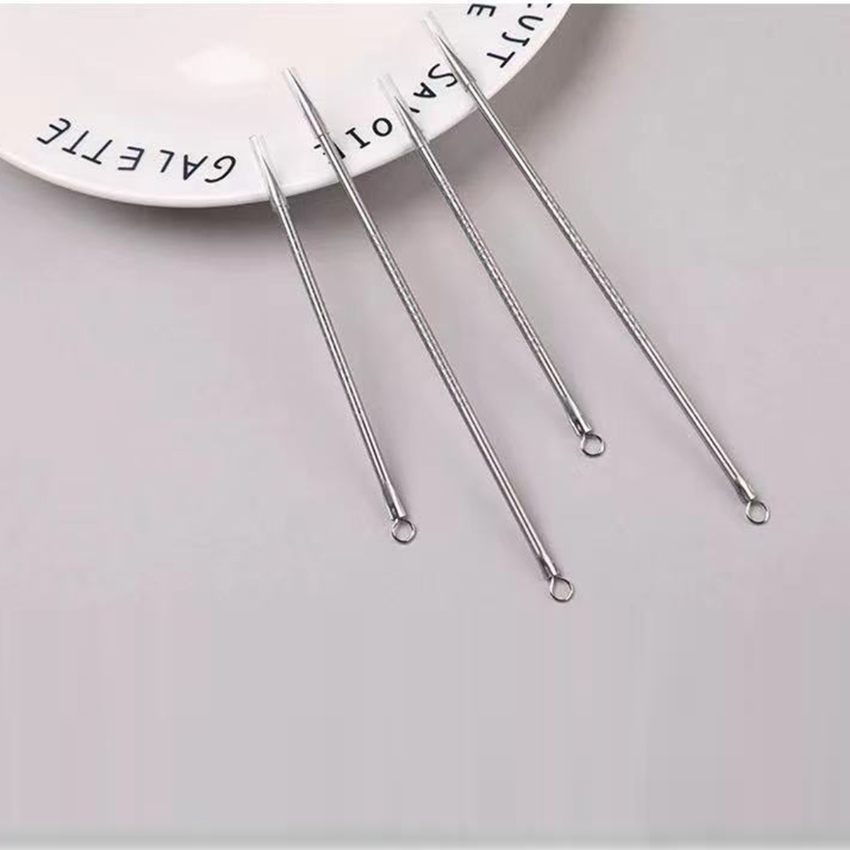 Stainless Steel Double Headed Acne Stick Acne To Blackhead Squeeze Acne ...