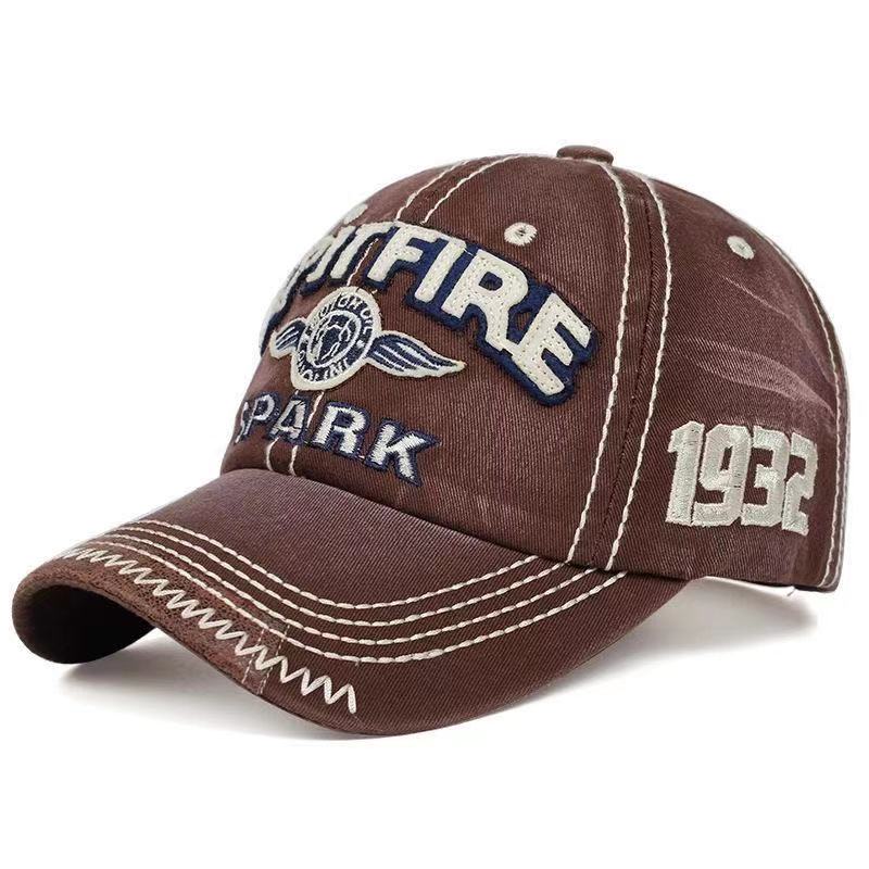 embroidered baseball cap hat adjustable dad hat distressed - Temu Australia