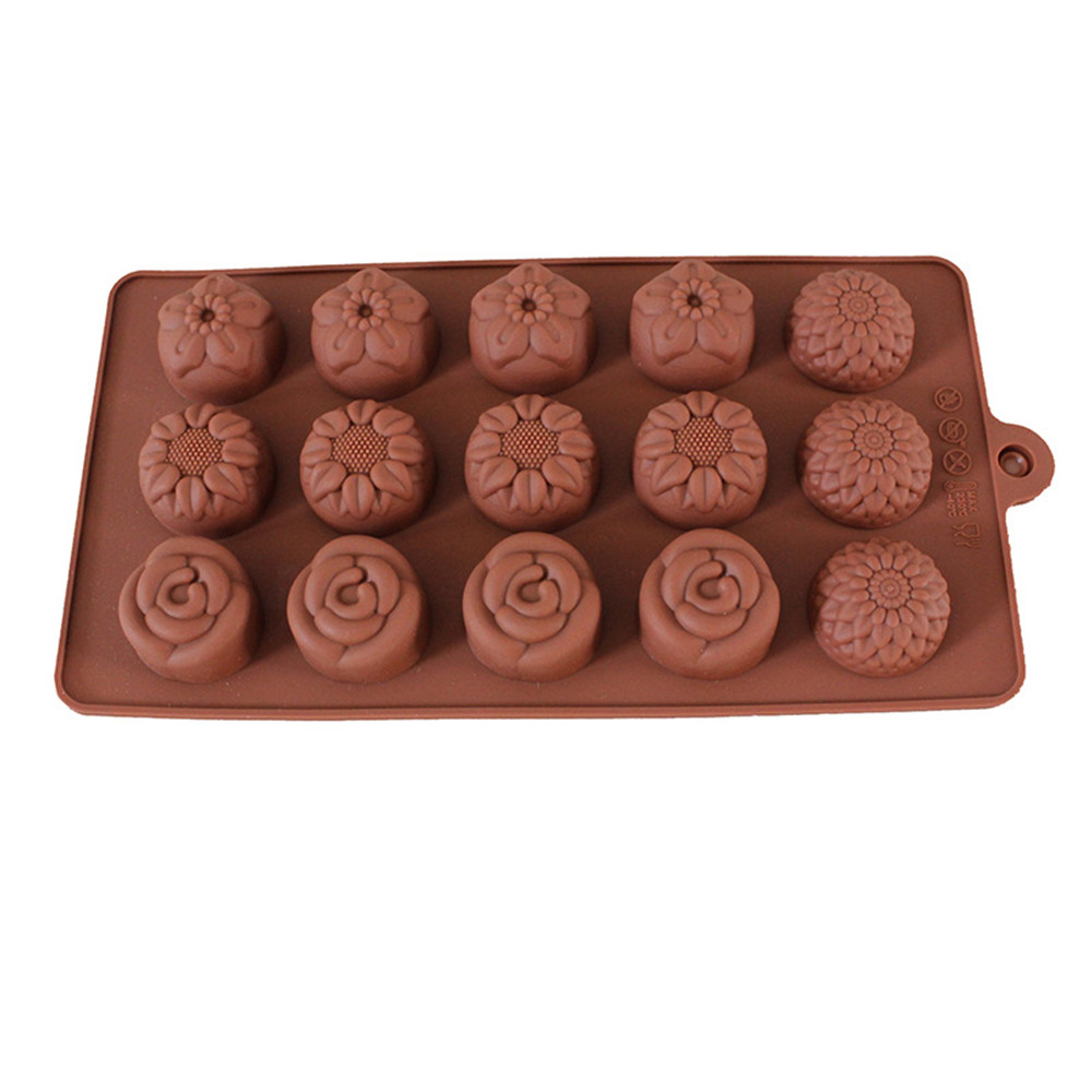 4 Different Flower Shapes Chocolate Silicone Mold - Temu Ireland