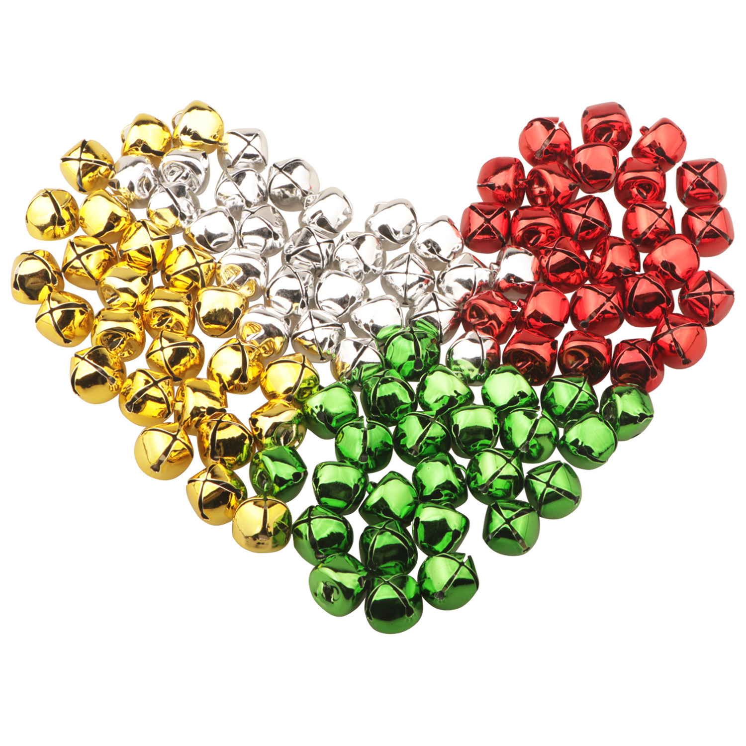 100pcs Mini Metal Bell, Christmas Bells, Diy Small Bells, Sleigh Bells ...