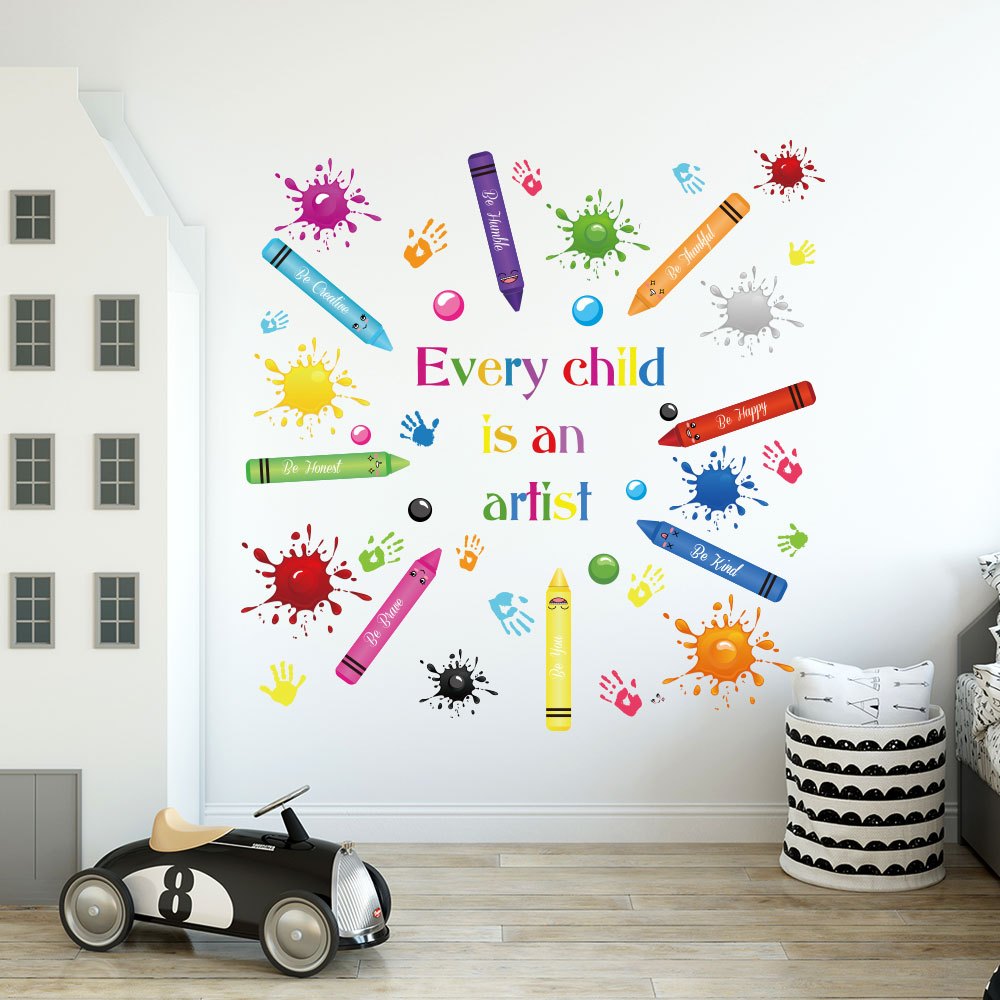 Removable Kids Pencil Wall Sticker Living Room Bedroom Decor - Temu ...