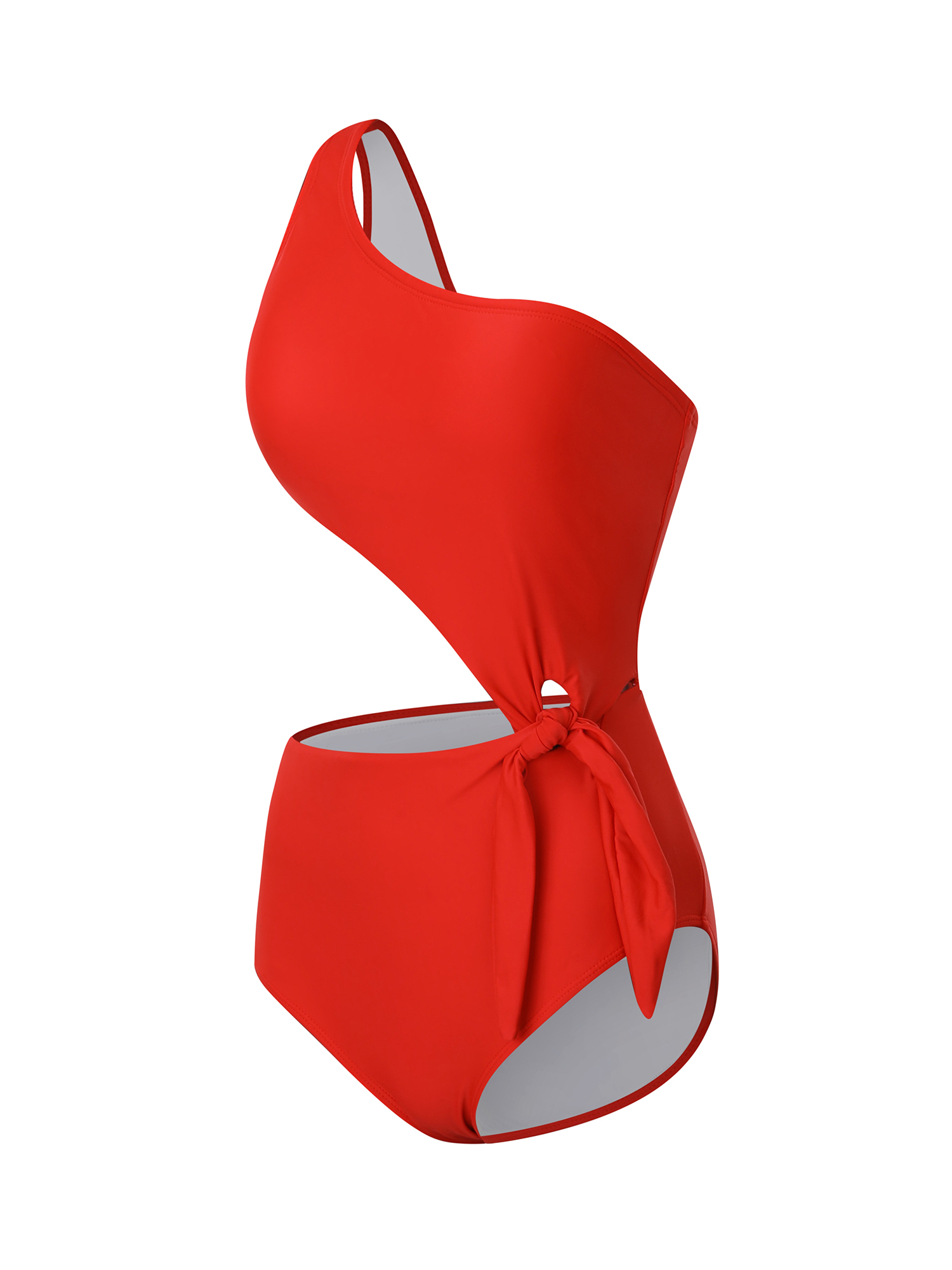 Womens One Shoulder Cutout One Piece Swimsuits Monokini Temu
