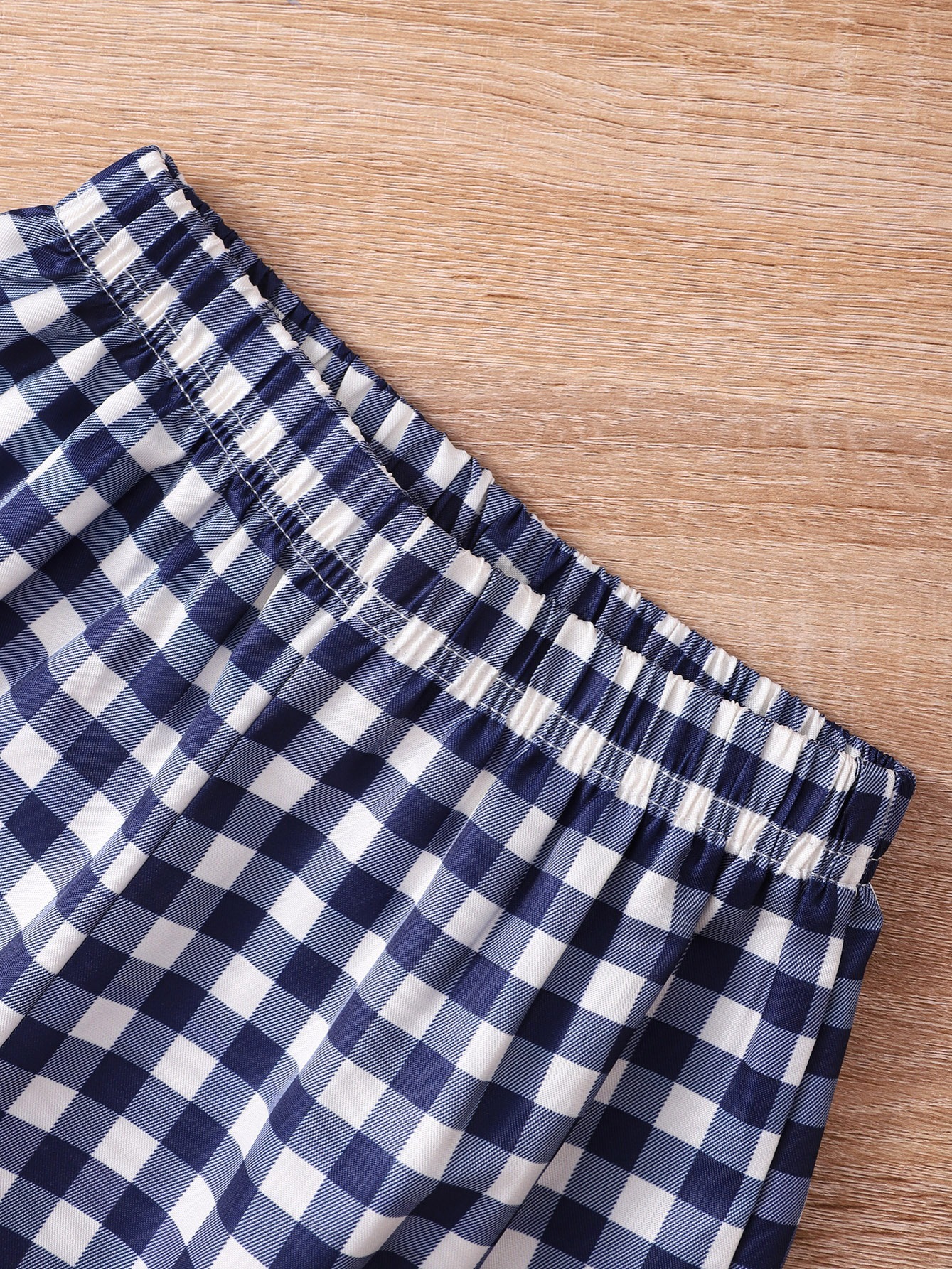 Long sleeved Tops Girls Solid Color Plaid Trousers - Temu Australia