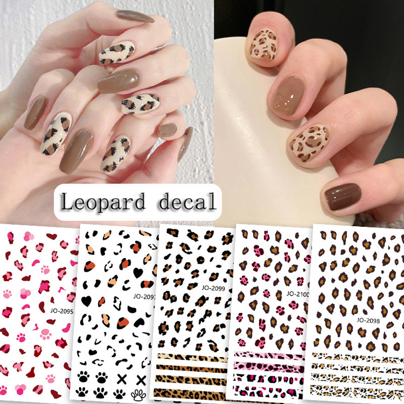 Leopard Sticker Nail Stickers Nail Decals Charming Daisy - Temu United ...