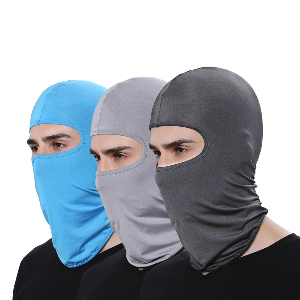 Breathable Lycra Full Face Mask Outdoor Sports Uv Protection - Temu ...