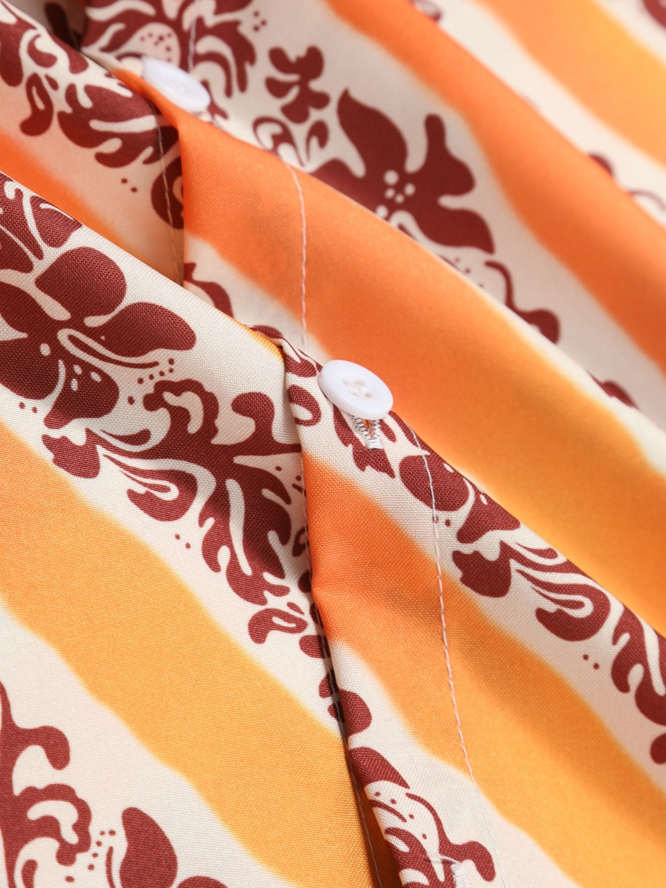 Smaller Men's Shirts Orange Striped Asymmetric - Temu Norway