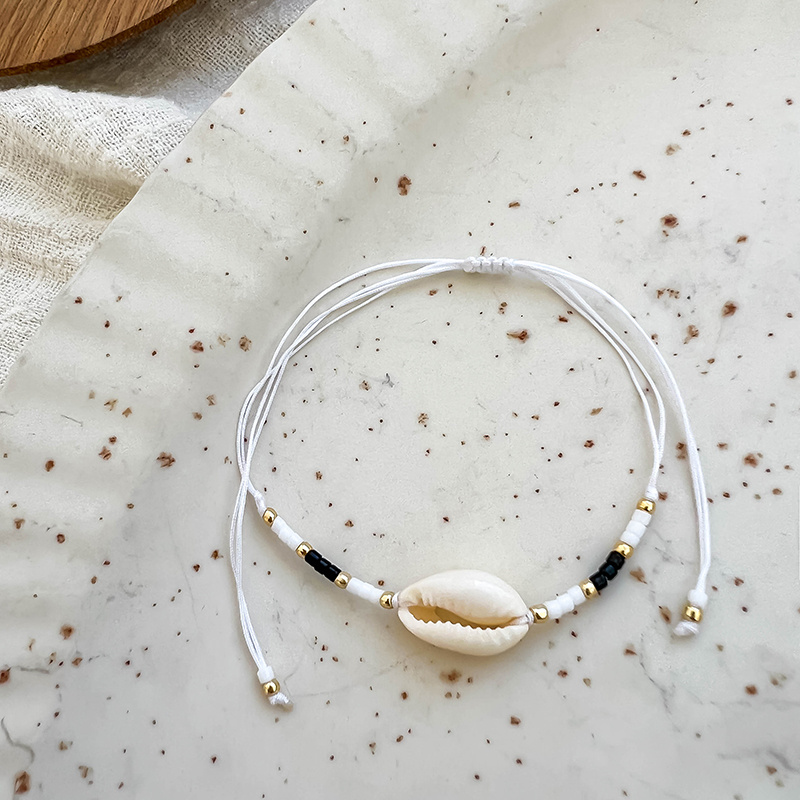 1 rice bead shell hand braided stretch bracelet set - Temu Netherlands