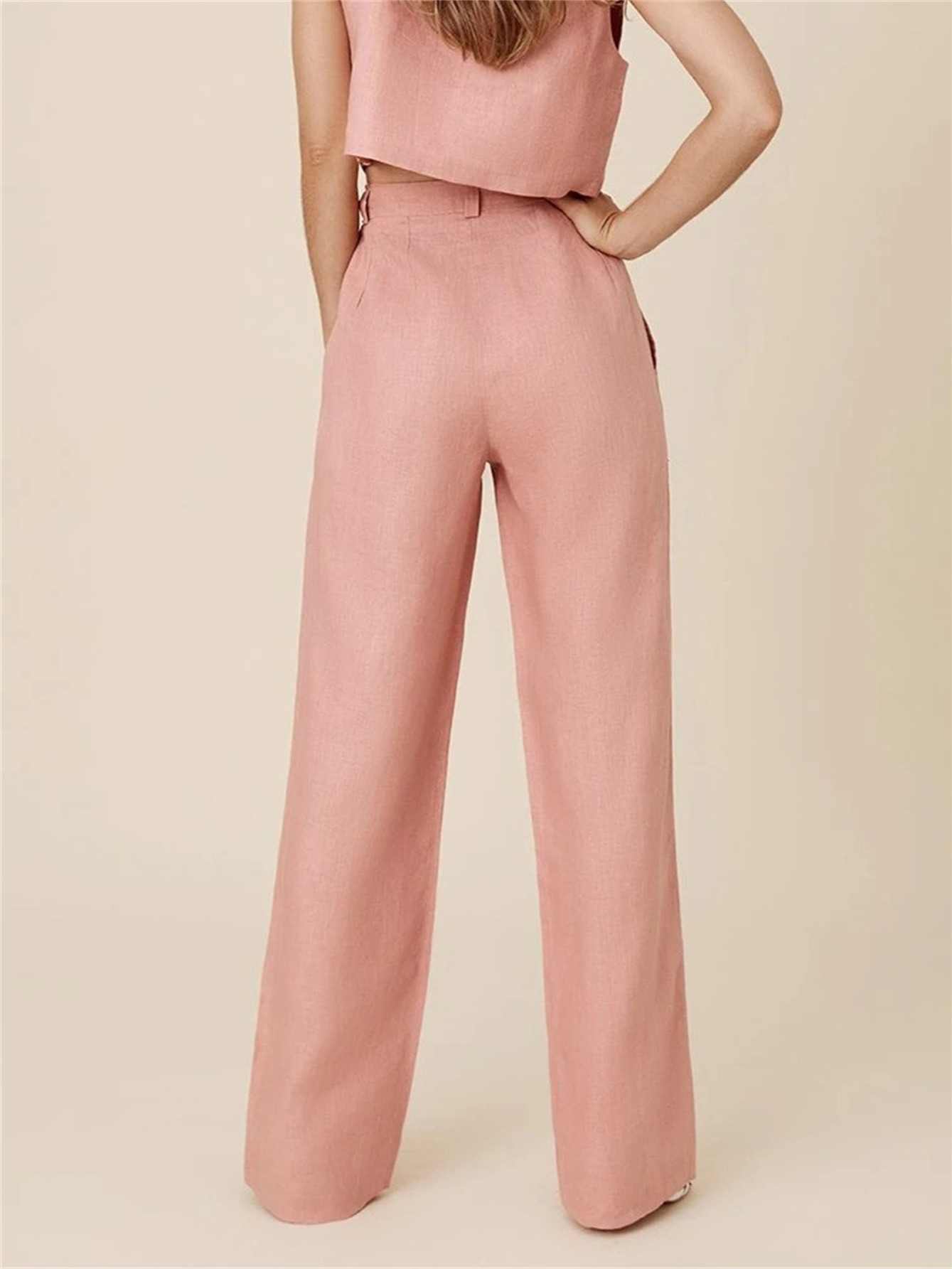 Women's Pants Solid Casual Print Fashion Loose Pants - Temu Norway